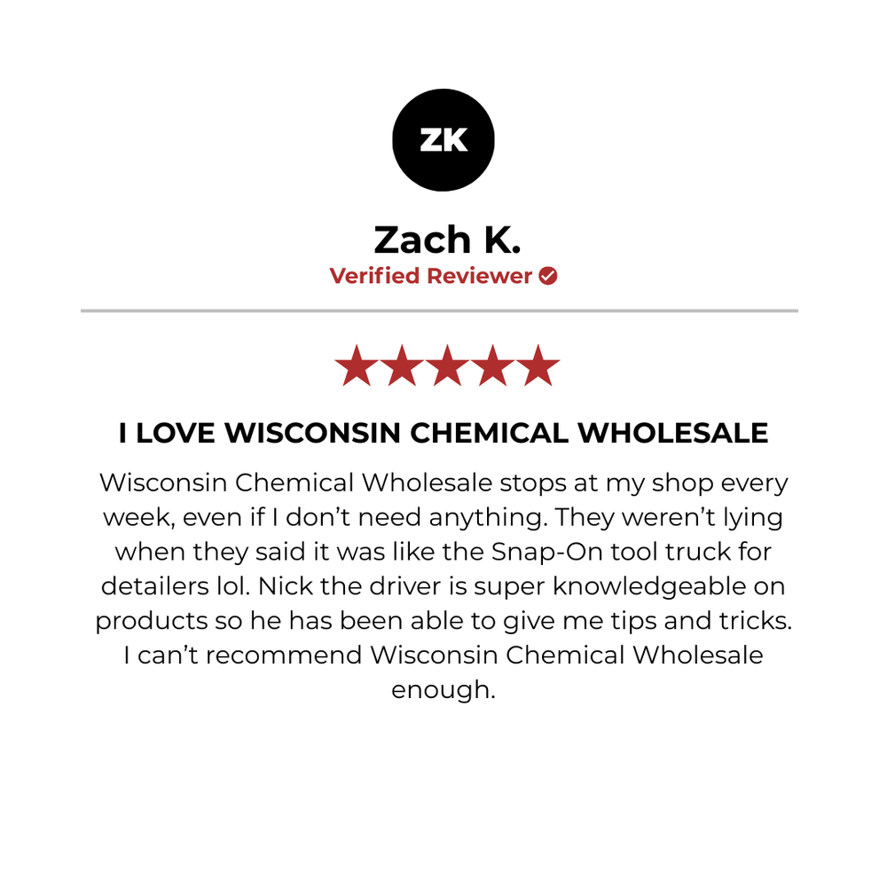 Wisconsin's Top Detail Supplier – Wisconsin Chemical Wholesale